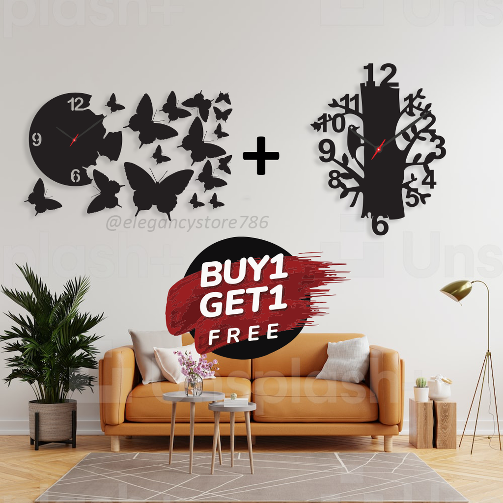 Wooden Wall Clock Combo 20 – elegancystore.com